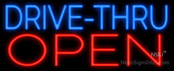 Drive Thru Open Neon Sign – Custom-Neon-Sign