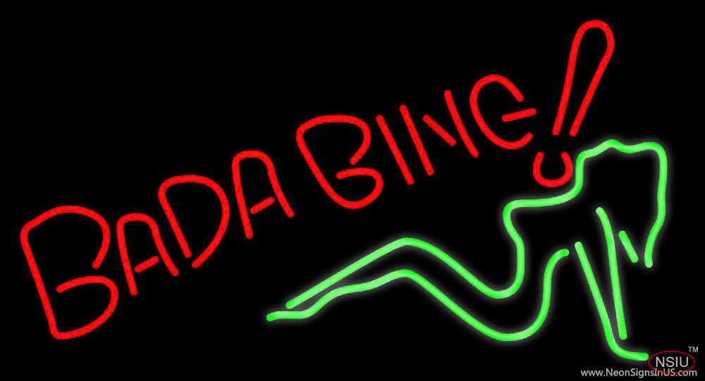 Bada Bing Girl Handmade Art Neon Sign – Custom-Neon-Sign