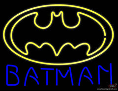 Neon Batman Logo LED Neon Sign Batman Dark Knight Emblem – Self