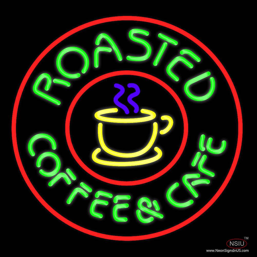 Roasted Coffee And Cafe Handmade Art Neon Sign – Custom-Neon-Sign