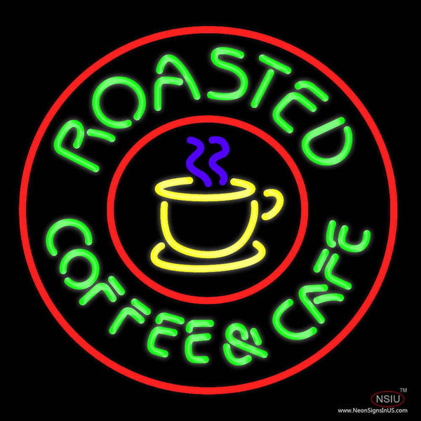 Roasted Coffee And Cafe Handmade Art Neon Sign – Custom-Neon-Sign