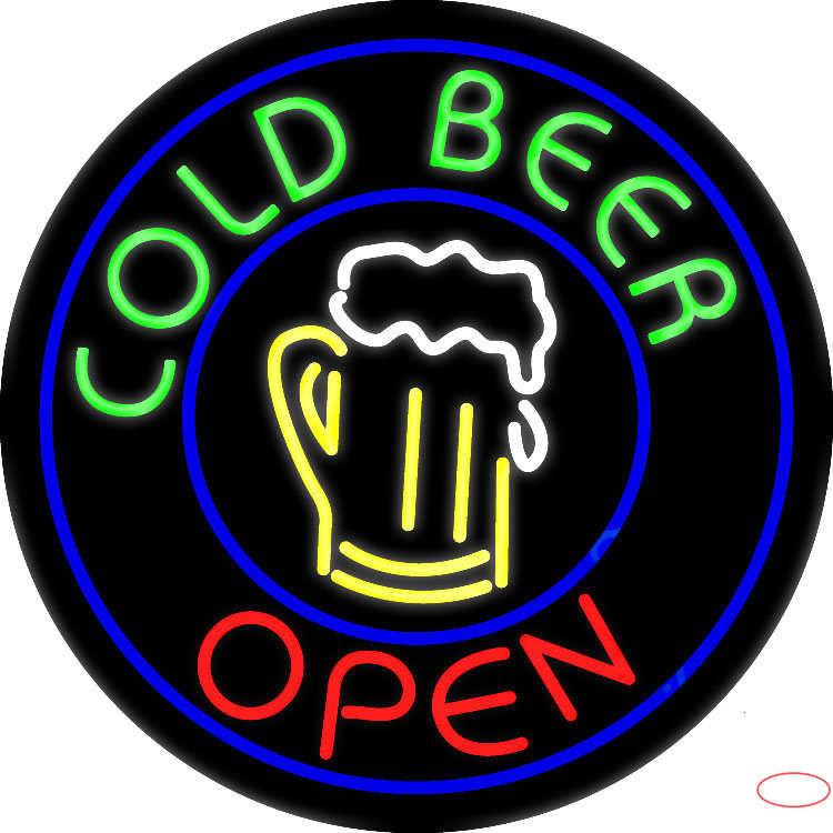 Cold Beer Handmade Art Neon Sign – Custom-Neon-Sign