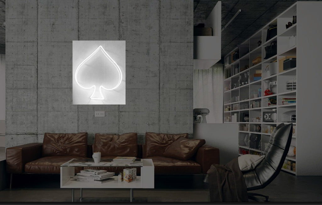 New Ace Of Spades Neon Art Sign Handmade Visual Artwork Wall Decor ...