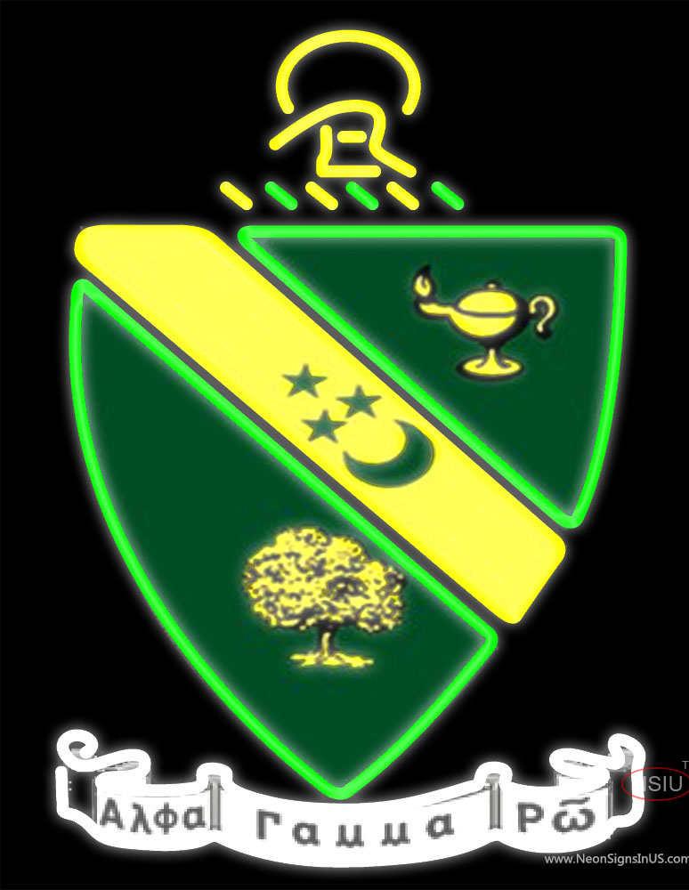 Alpha Gamma Rho Logo Handmade Art Neon Sign – Custom-Neon-Sign