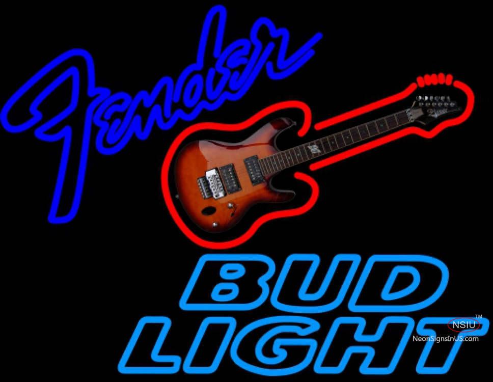 Bud Light Neon Fender GUITAR Neon Sign – Custom-Neon-Sign