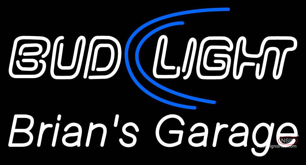 Custom Bud Light Brians Garage Neon Sign – Custom-Neon-Sign