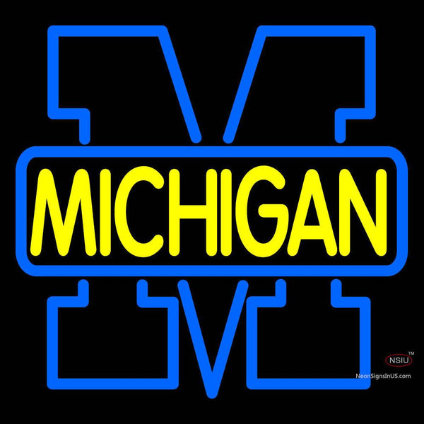 Custom Michigan Wolverines Primary Logo Neon Sign – Custom-Neon-Sign