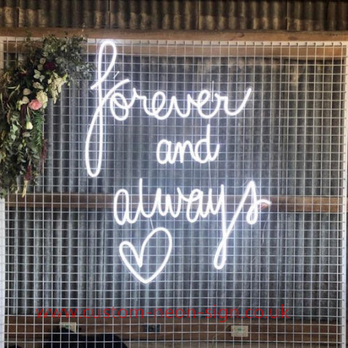 Forever And Always Wedding Home Deco Neon Sign – Custom-Neon-Sign