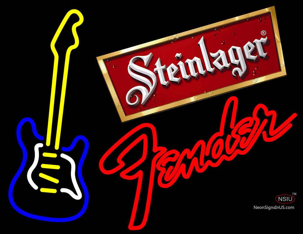 Steinlager Backlit Logo Fender Guitar Neon Sign – Custom-Neon-Sign