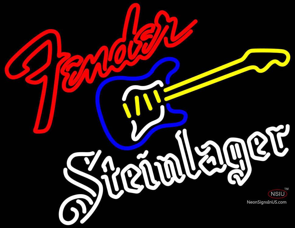 Steinlager Fender Guitar Logo Neon Sign – Custom-Neon-Sign