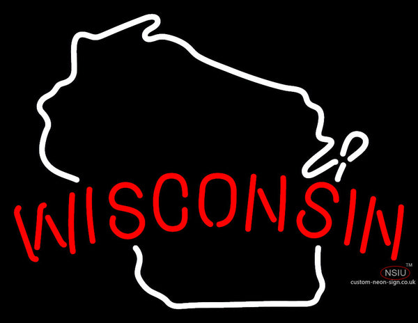 Wisconsin Map Neon Sign – Custom-Neon-Sign